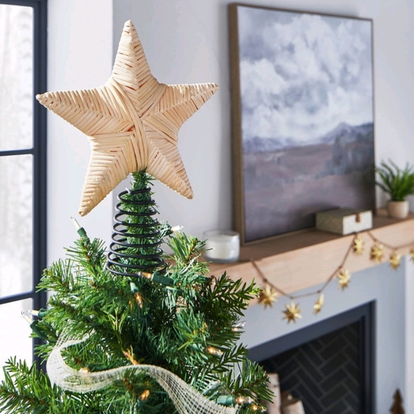 Studio McGee | Holiday | New Studio Mcgee Wood Woven Rattan Boho Star ...